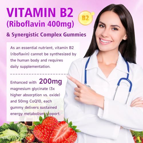 Natural energy boost with B2 gummies