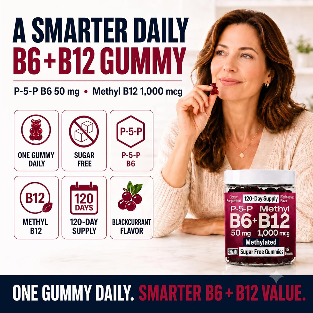 Natural energy boost with B6 and B12