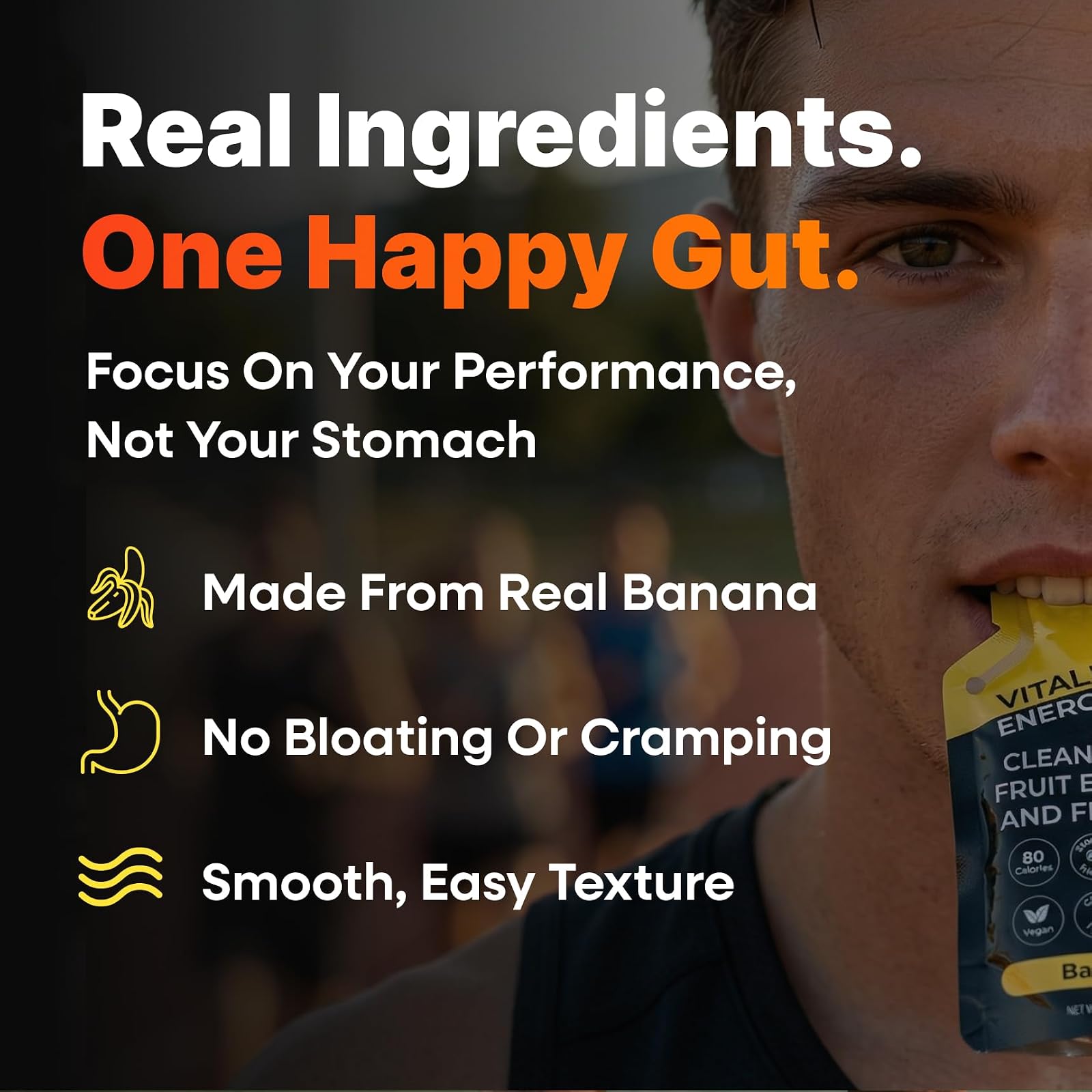 natural energy boost with banana gel