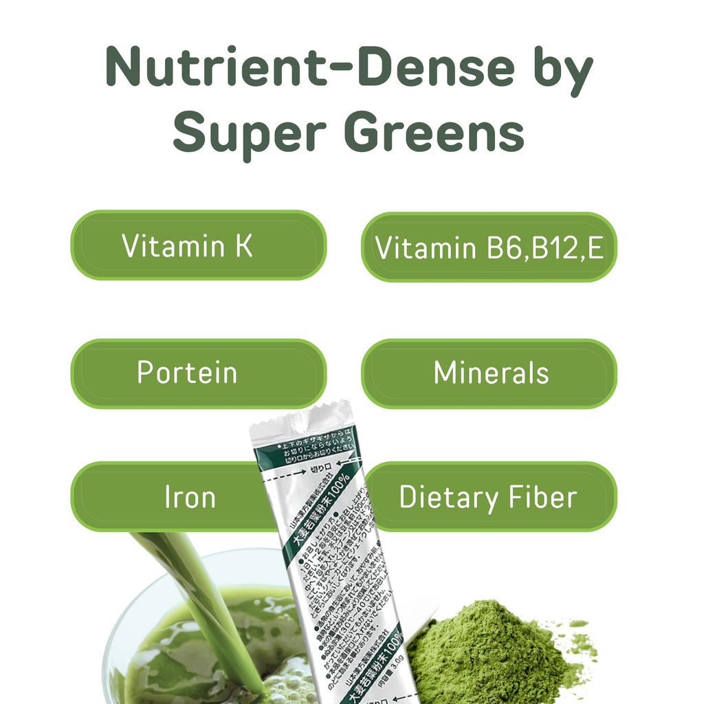 Natural energy boost with barley grass