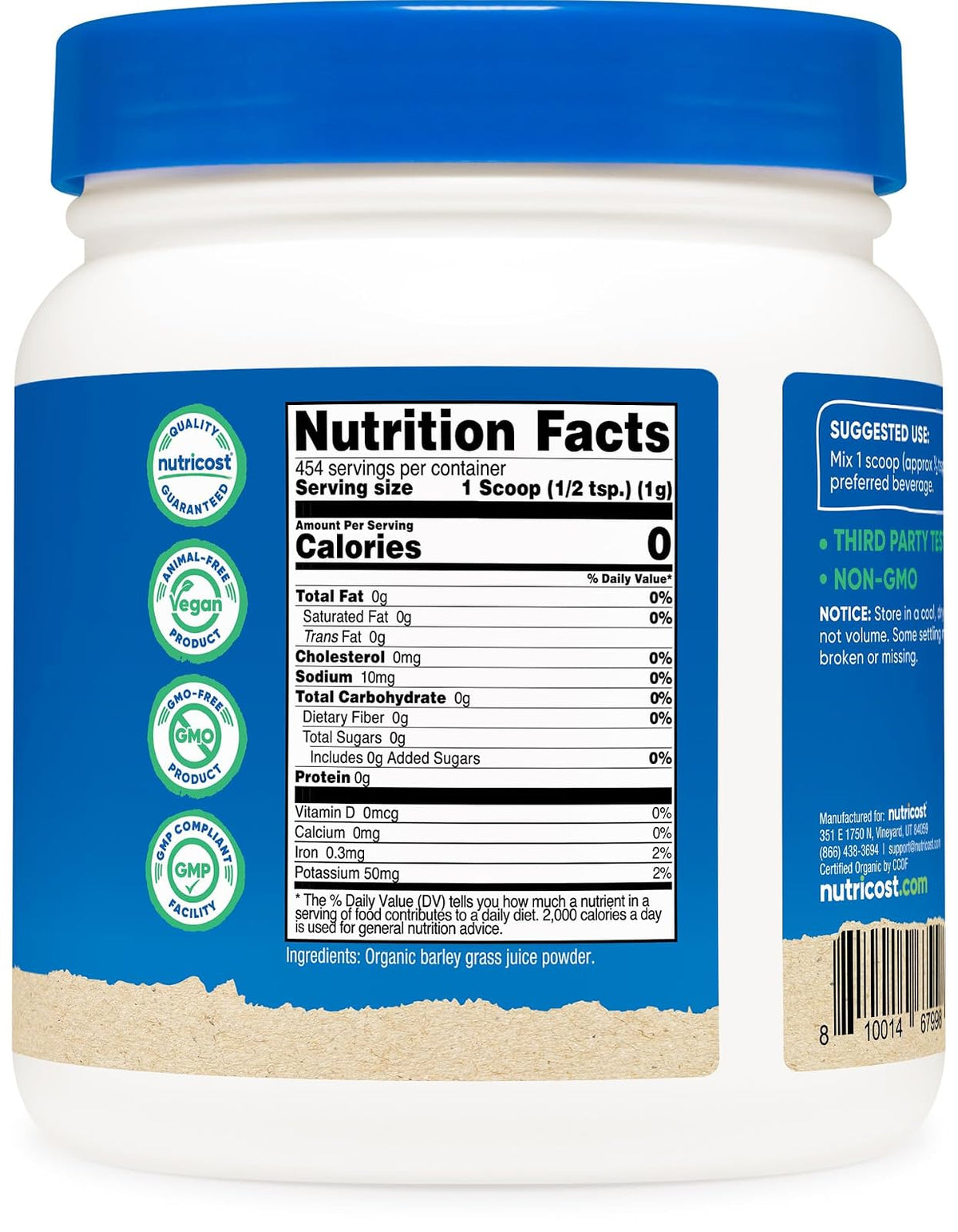 natural energy boost with barley grass