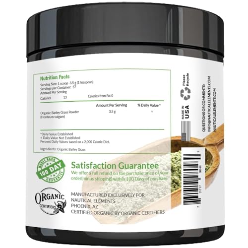 Natural energy boost with barley grass