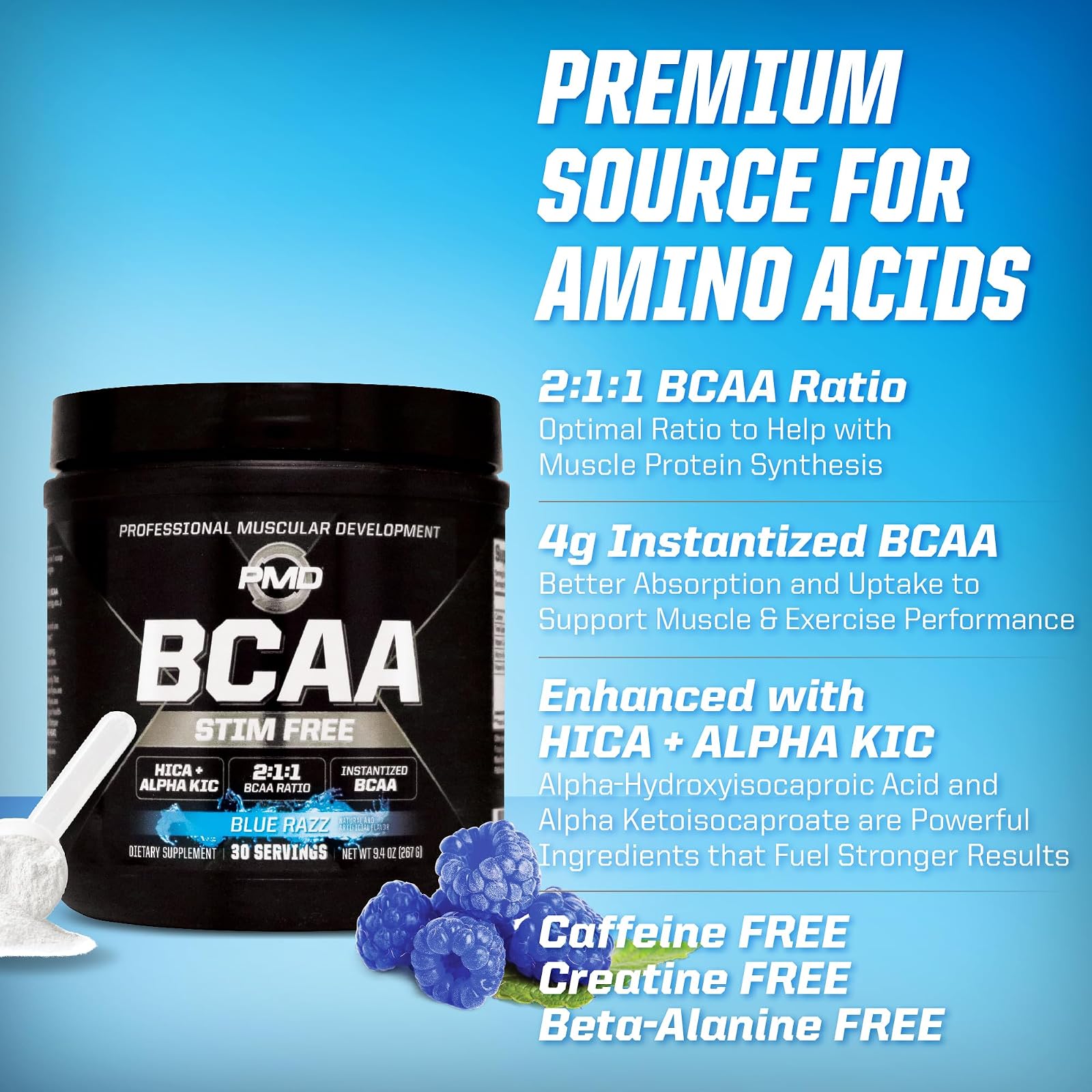 Natural energy boost with BCAA powder