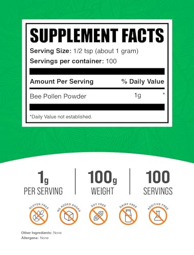 Natural energy boost with bee pollen