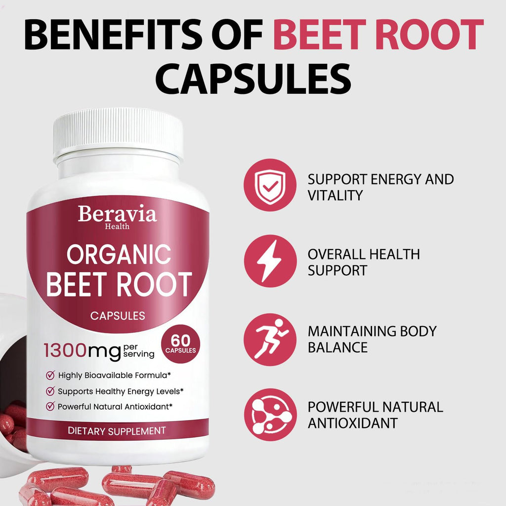 Natural energy boost with beet root