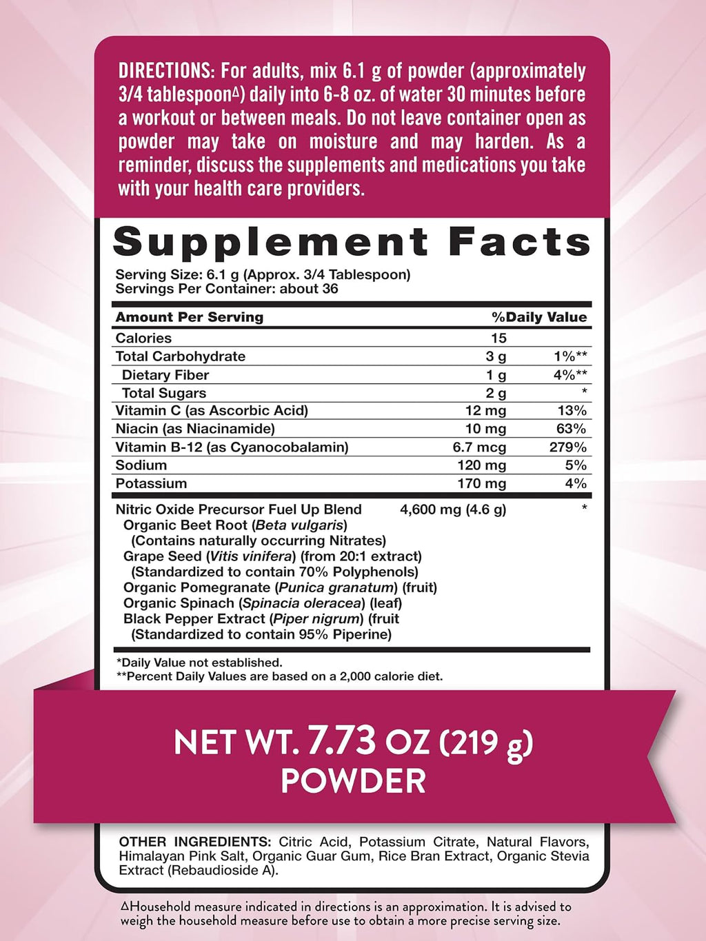 natural energy boost with beet root