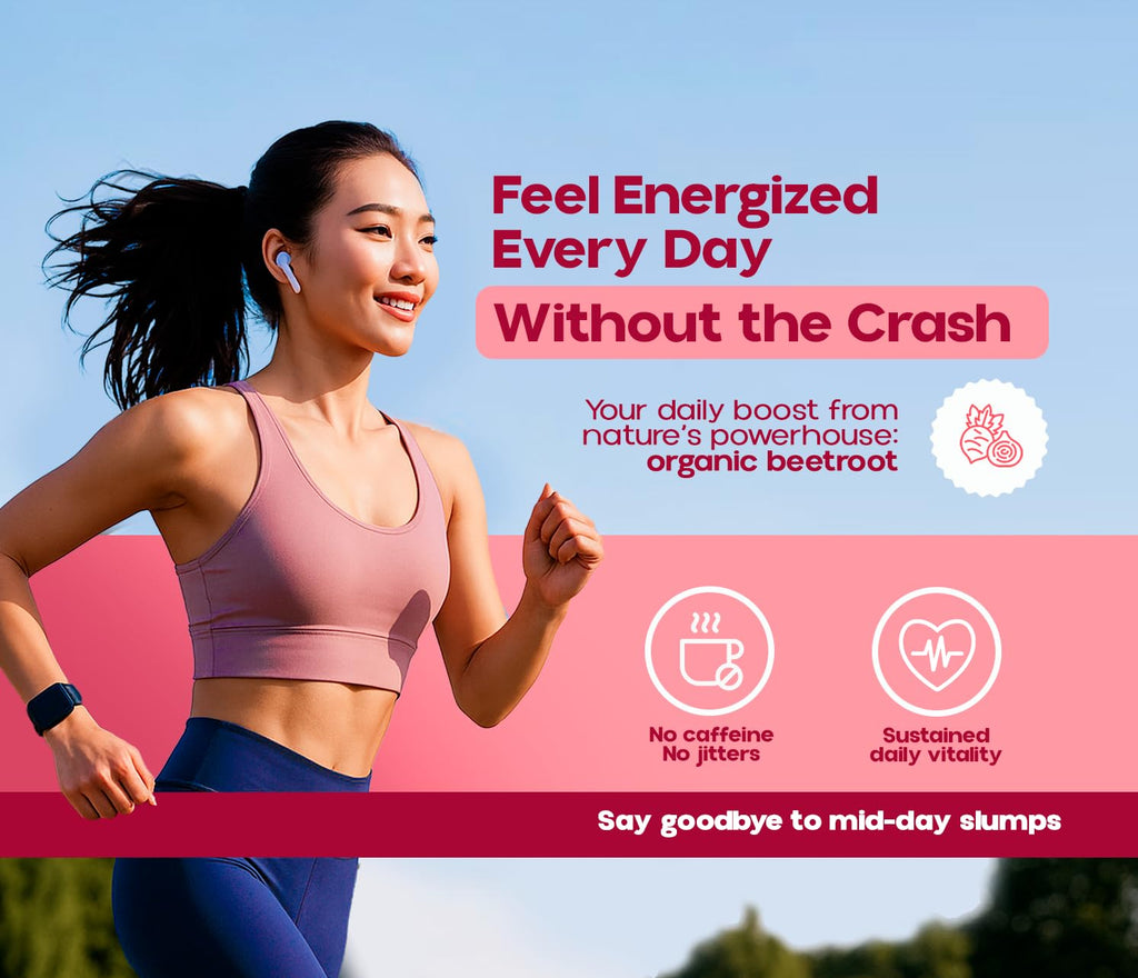 Natural energy boost with beet root