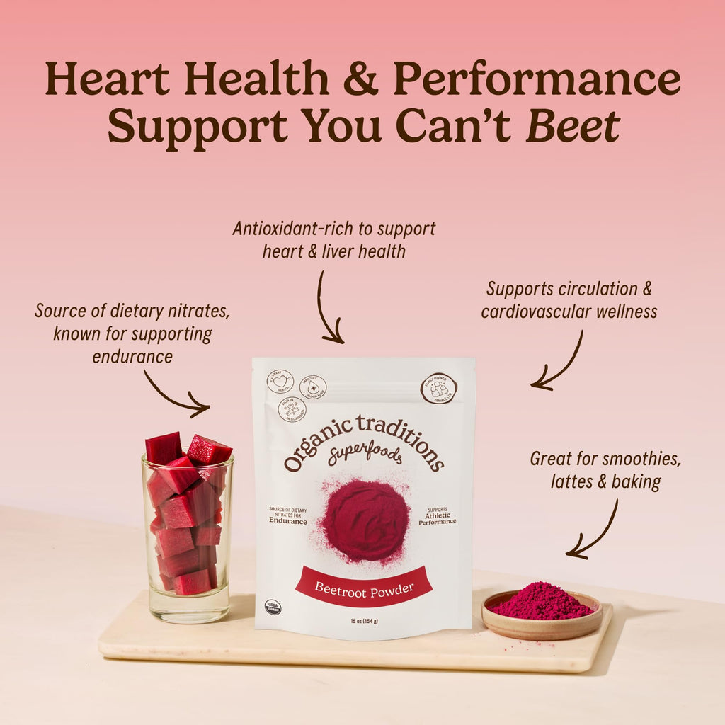 Natural energy boost with beetroot powder