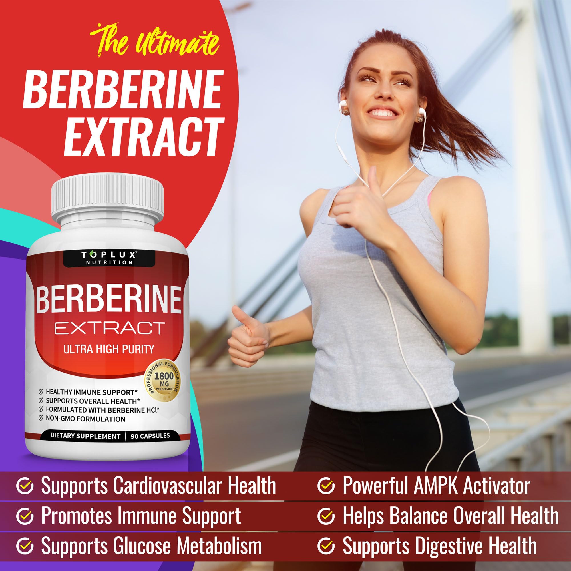 Natural energy boost with berberine