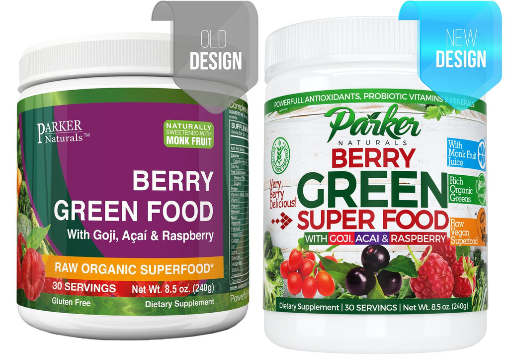 natural energy boost with berry greens