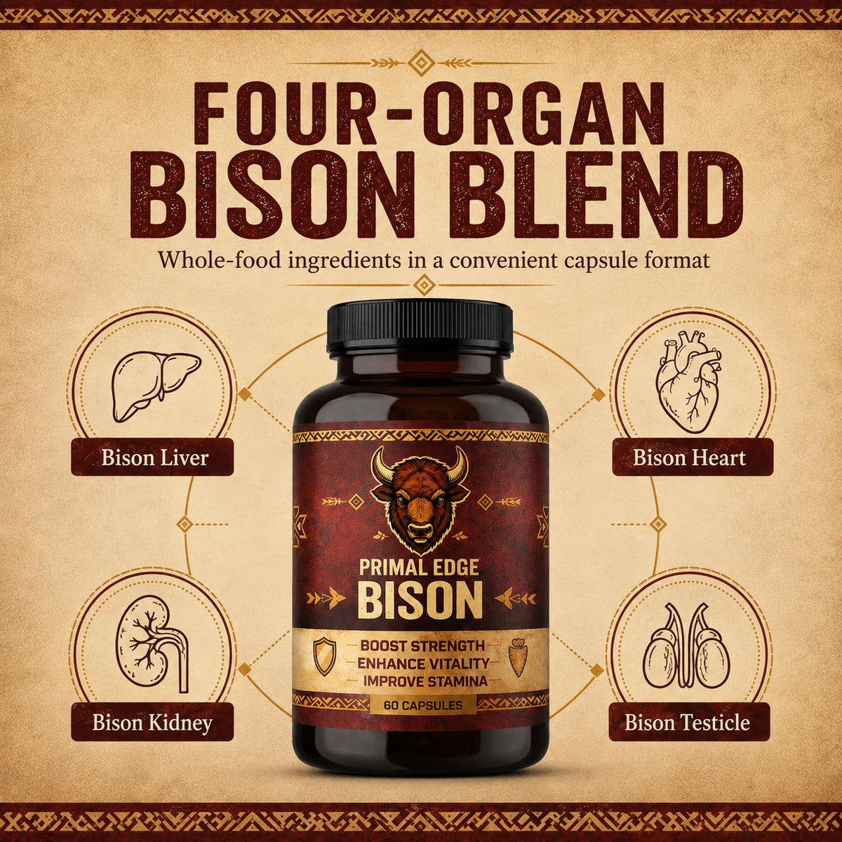 natural energy boost with bison organs