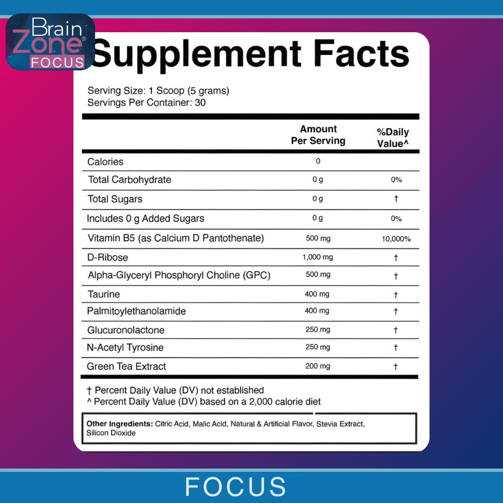Natural energy boost with Brain Zone powder