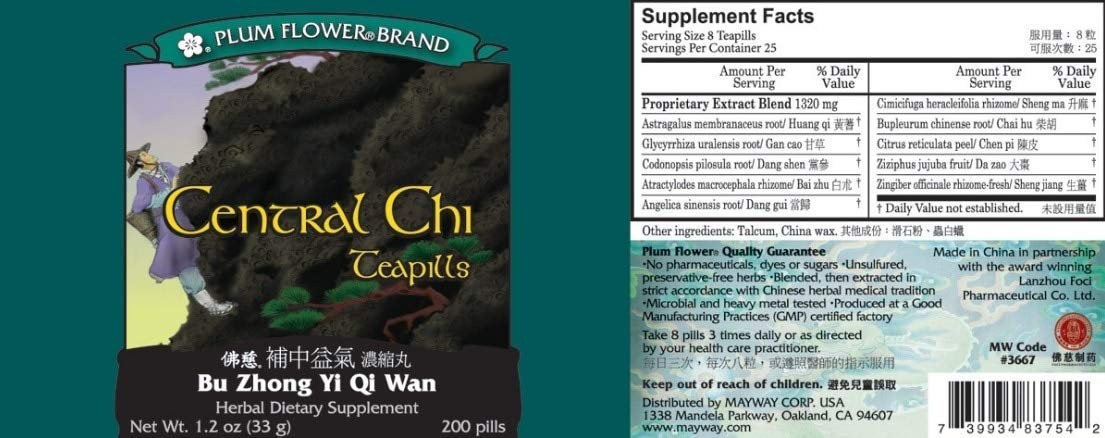 natural energy boost with Bu Zhong Yi Qi Wan