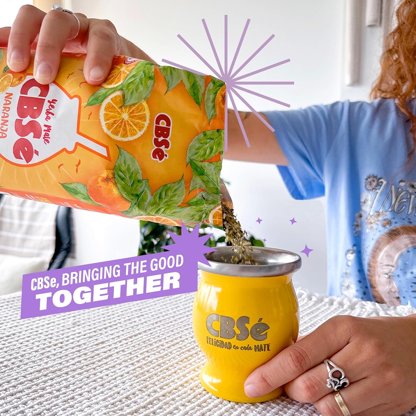 natural energy boost with CBSé yerba mate