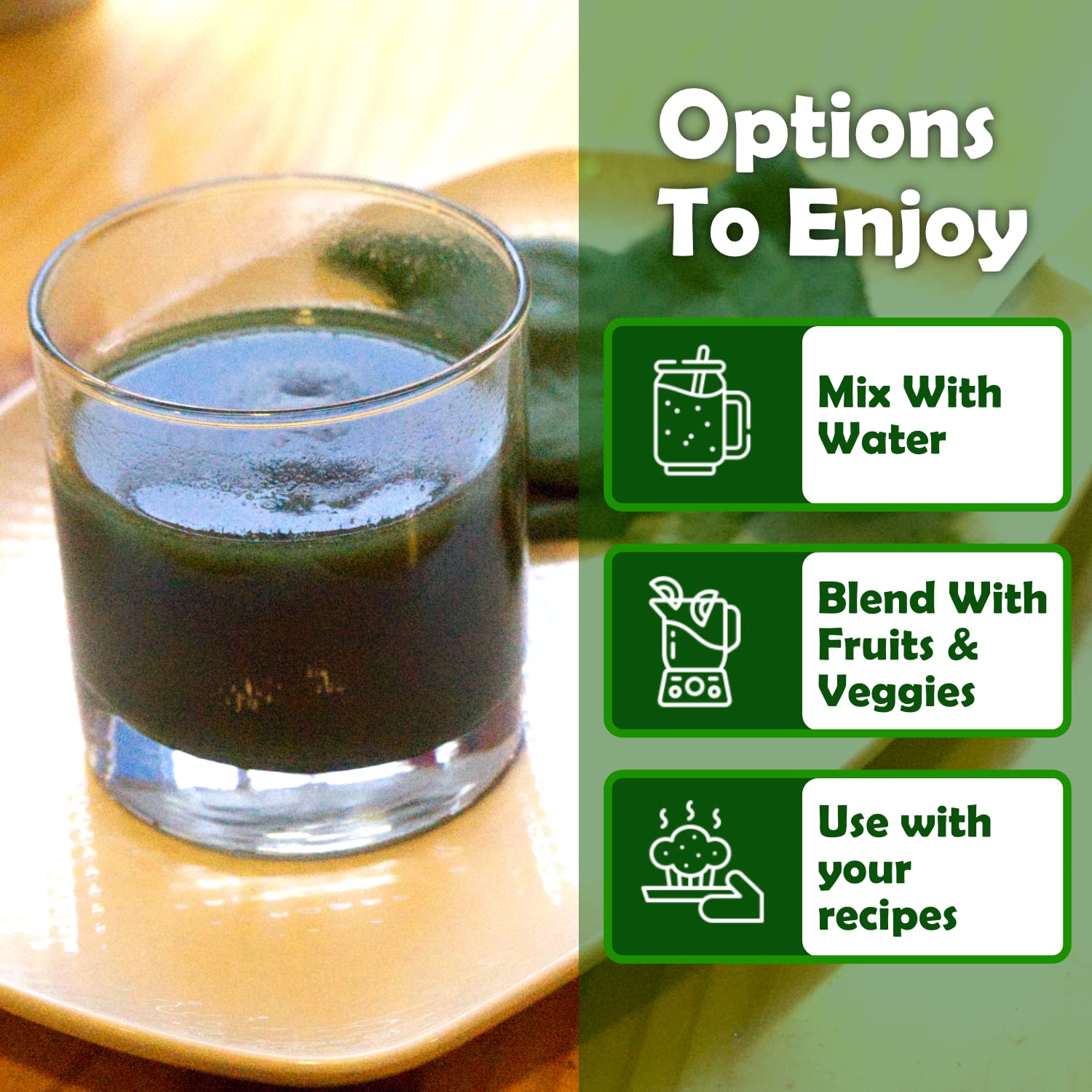 Natural energy boost with chlorella