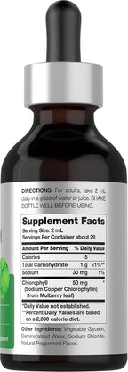 Natural energy boost with chlorophyll drops