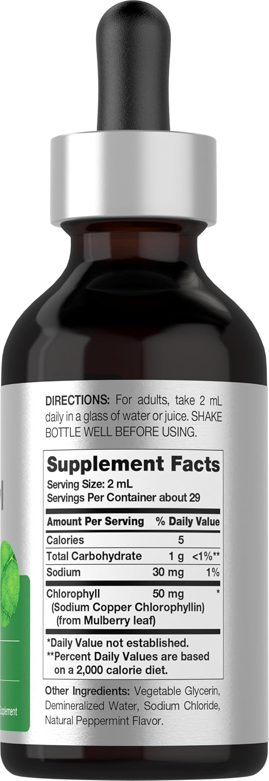 Natural energy boost with chlorophyll drops