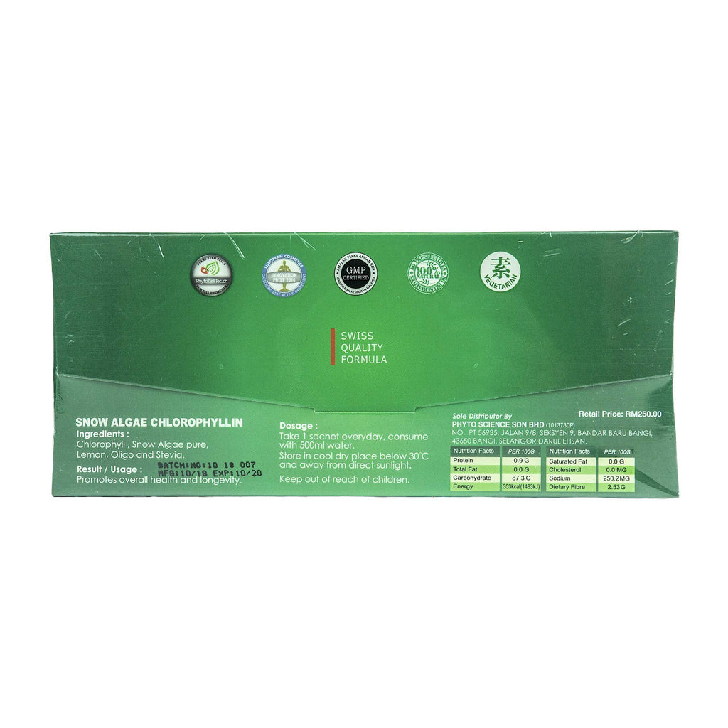 natural energy boost with chlorophyll