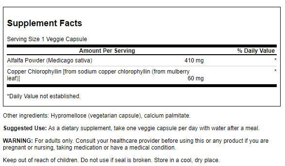 natural energy boost with chlorophyll