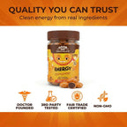 natural energy boost with chocolate