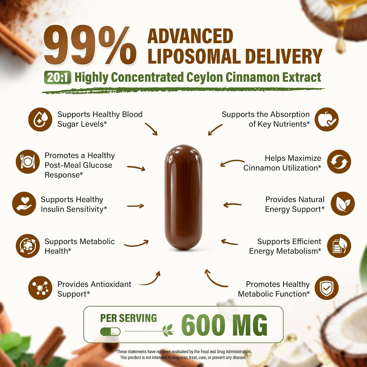 Natural energy boost with cinnamon