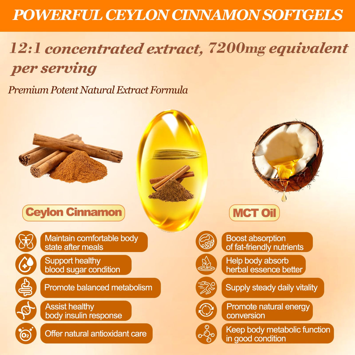 Natural energy boost with cinnamon