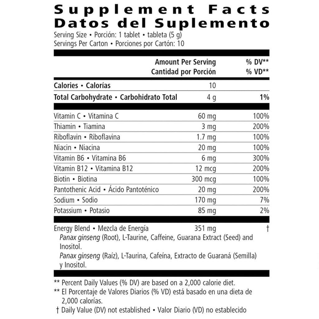 natural energy boost with effervescence