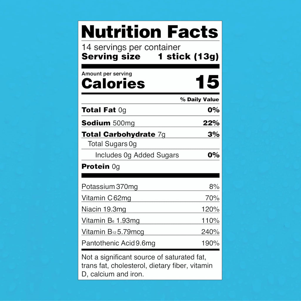 natural energy boost with electrolytes