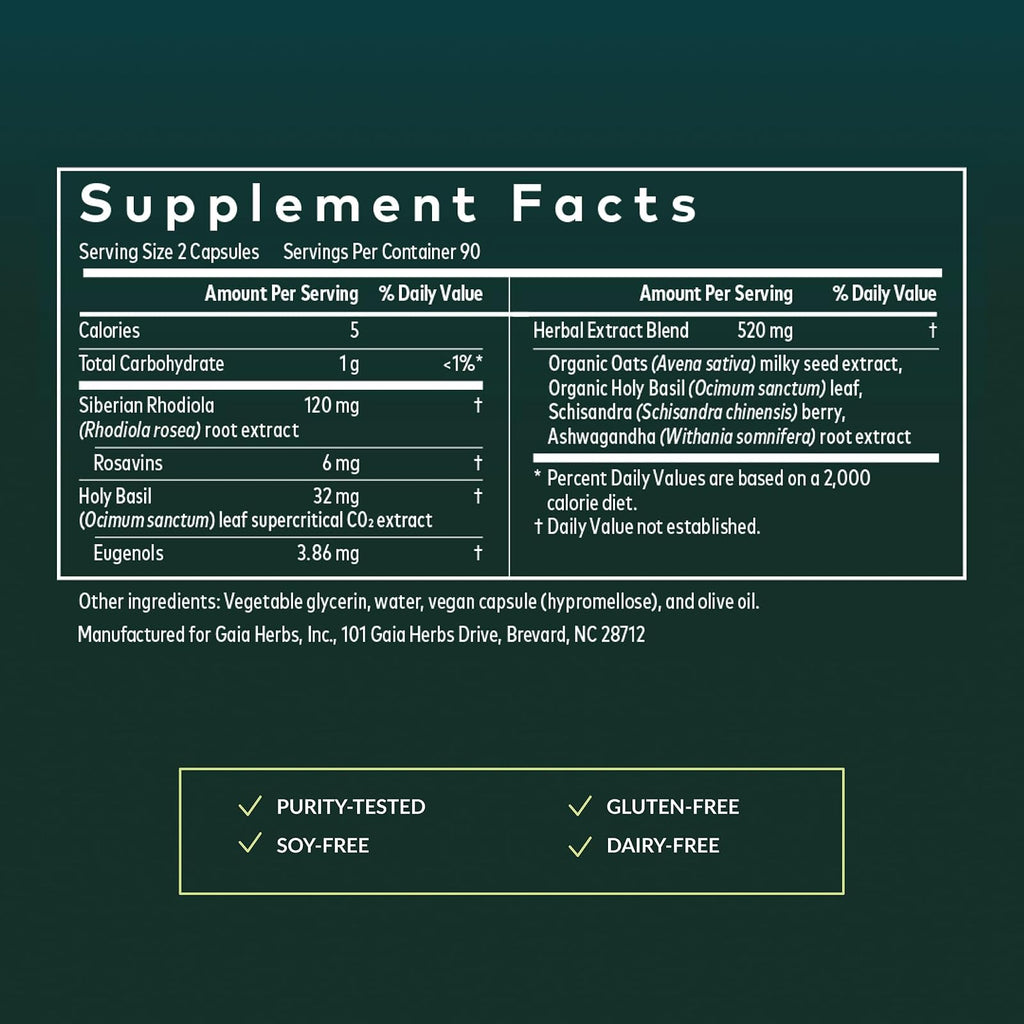 natural energy boost with Gaia Herbs