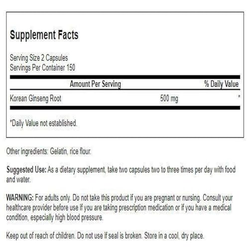 Natural energy boost with ginseng