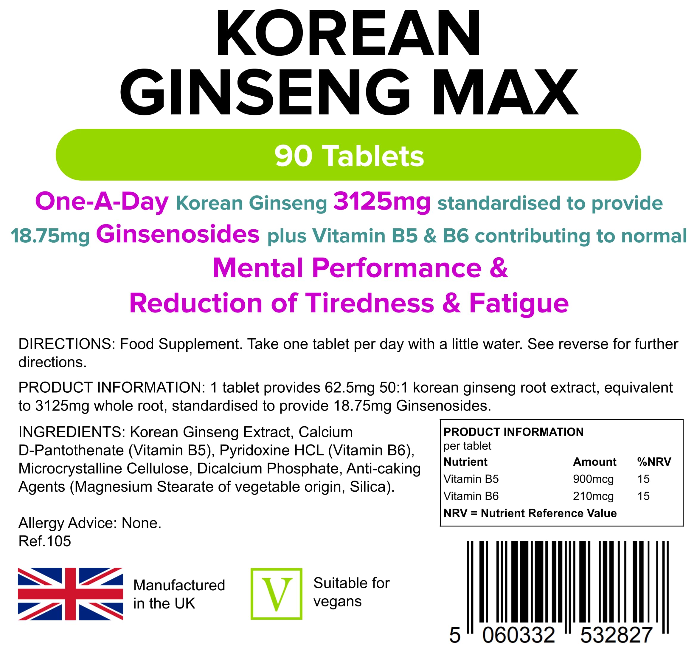 natural energy boost with ginseng