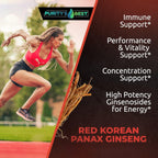 Natural energy boost with ginseng