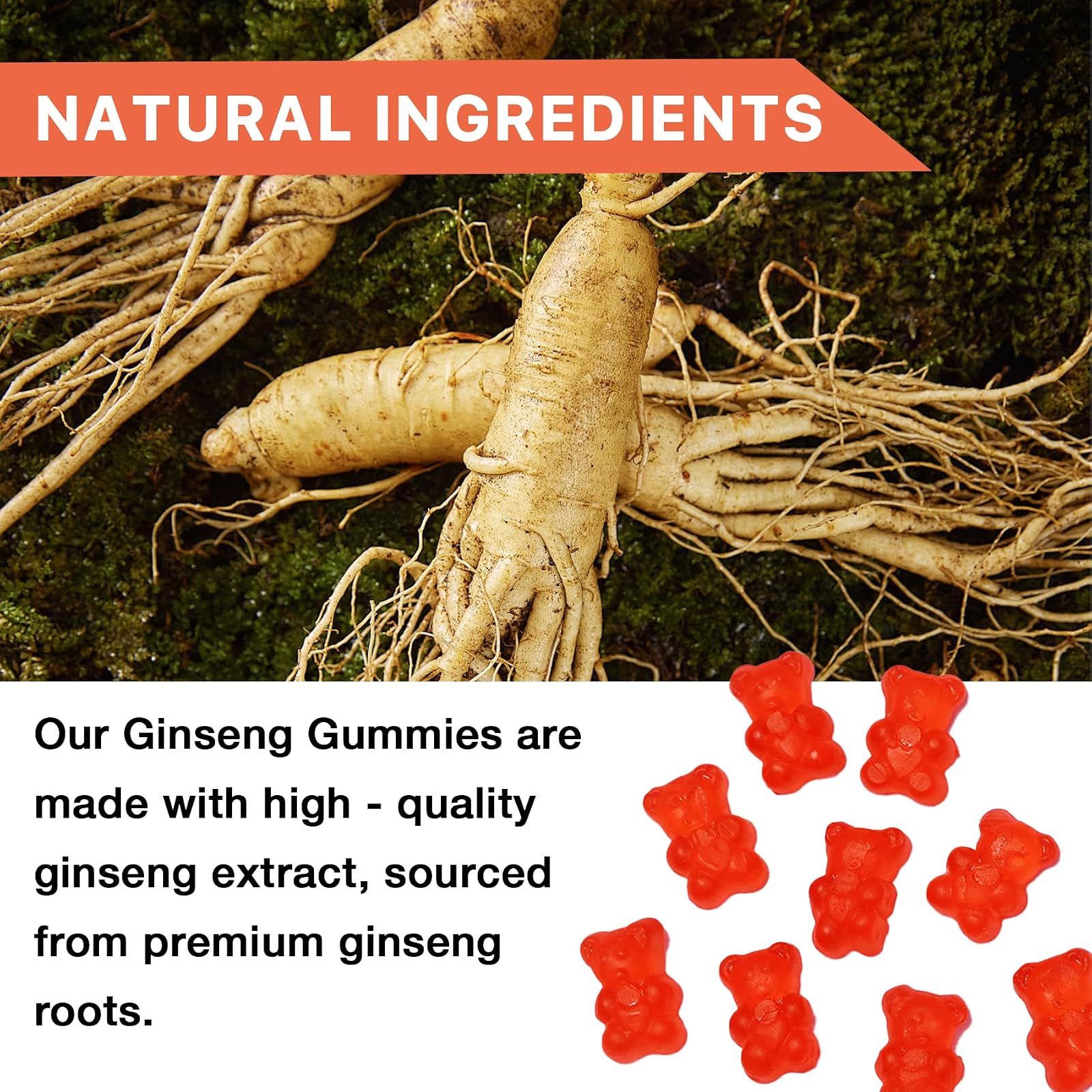 Natural energy boost with ginseng