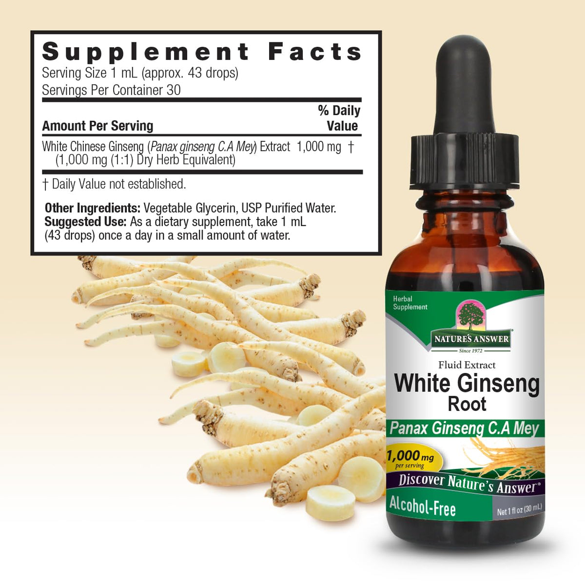 Natural energy boost with ginseng