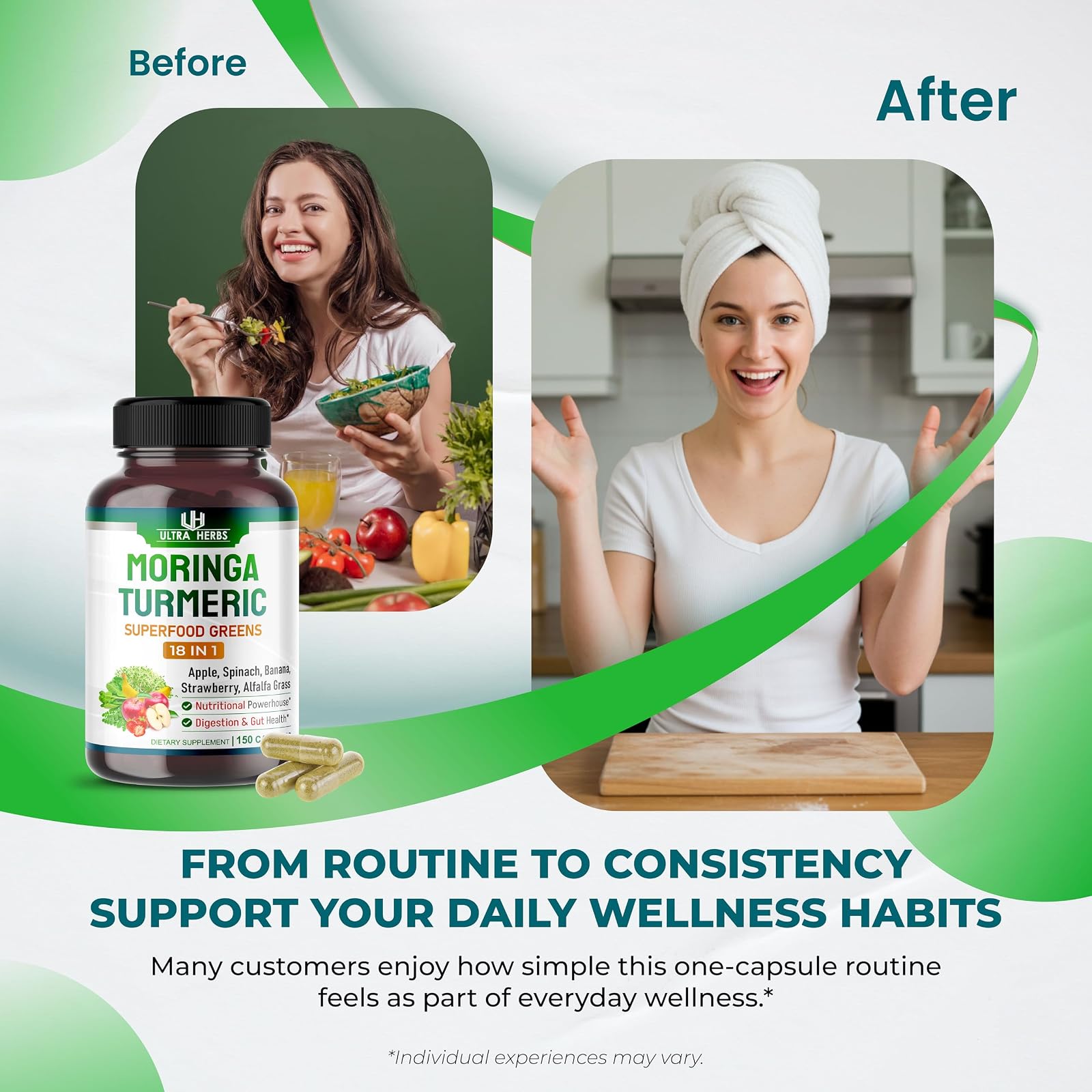 natural energy boost with greens