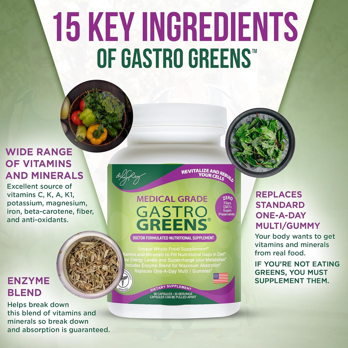 natural energy boost with greens