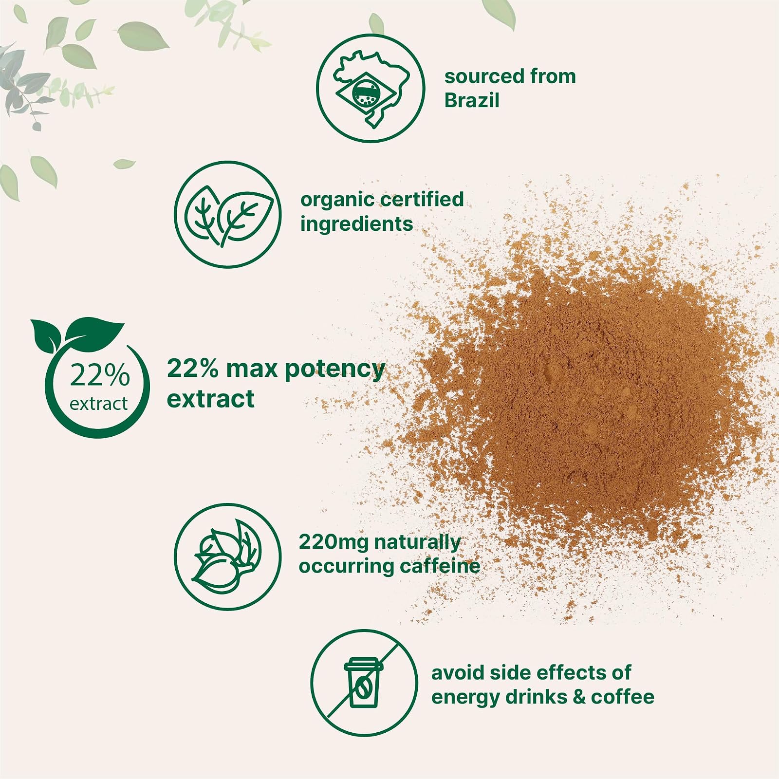 natural energy boost with guarana