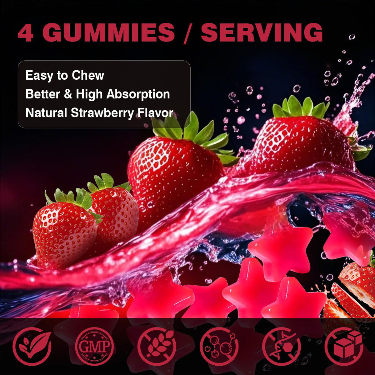 Natural energy boost with gummies