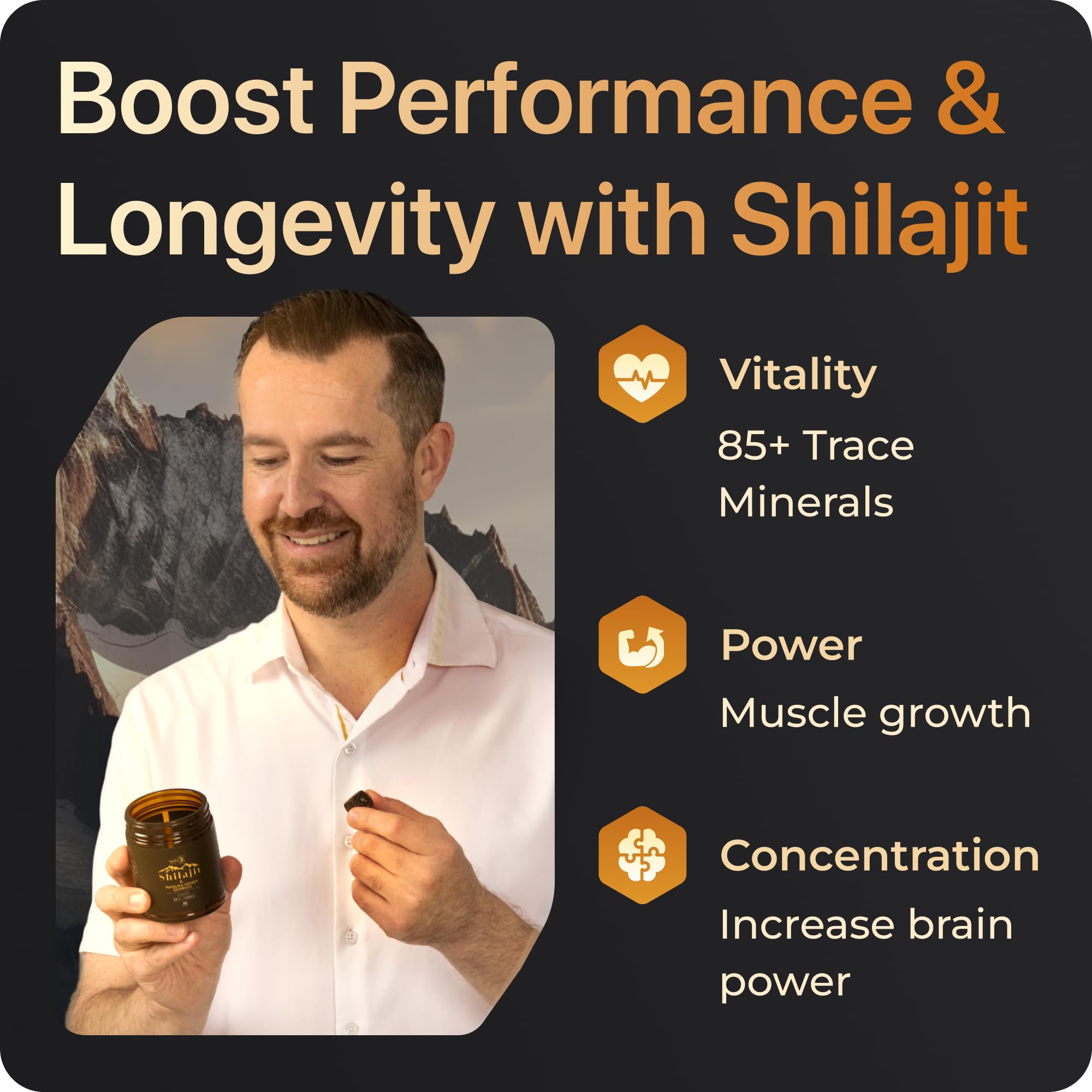 Natural energy boost with gummies