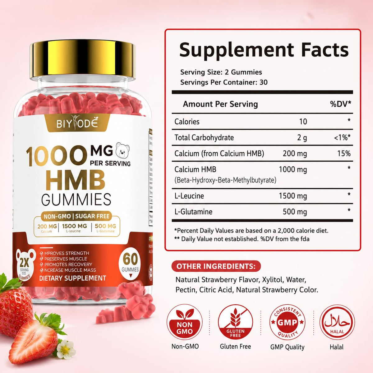 Natural energy boost with HMB gummies