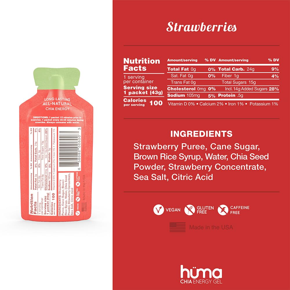 natural energy boost with Huma gels