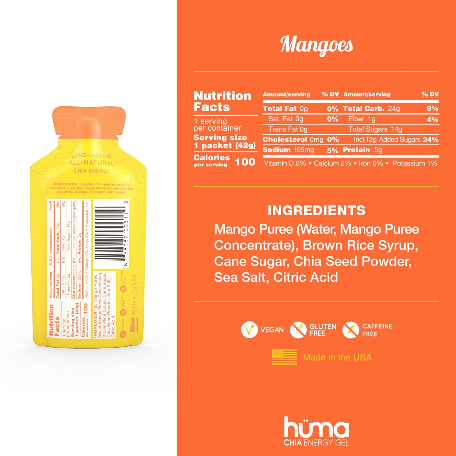 natural energy boost with Huma gels