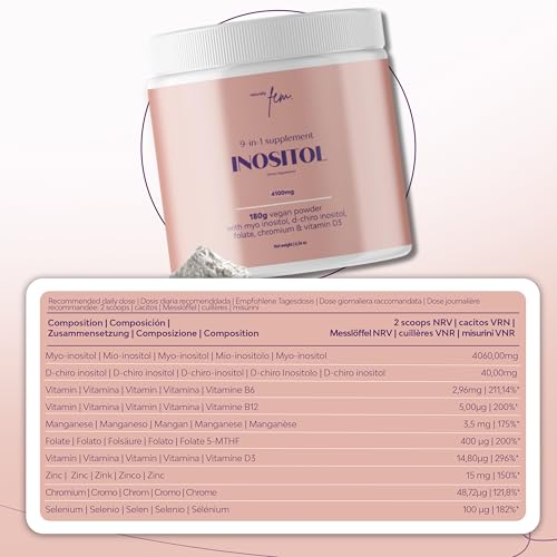 Natural energy boost with inositol powder