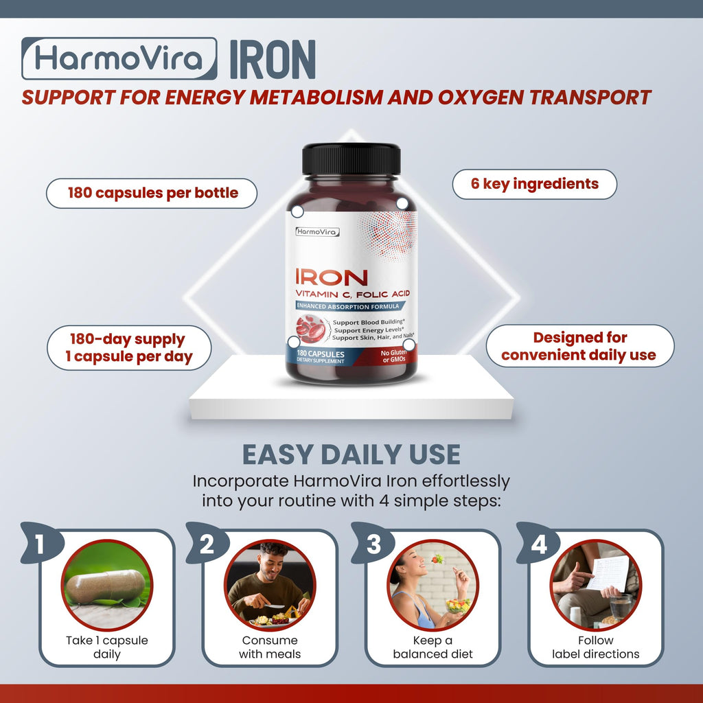 Natural energy boost with iron