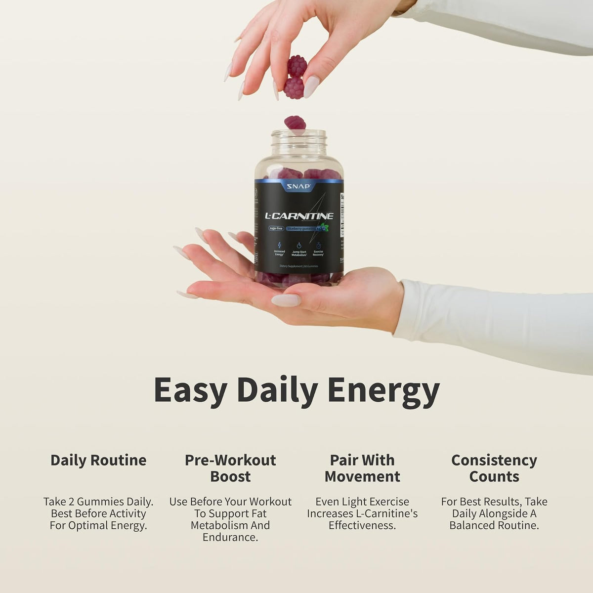 natural energy boost with l-carnitine gummies