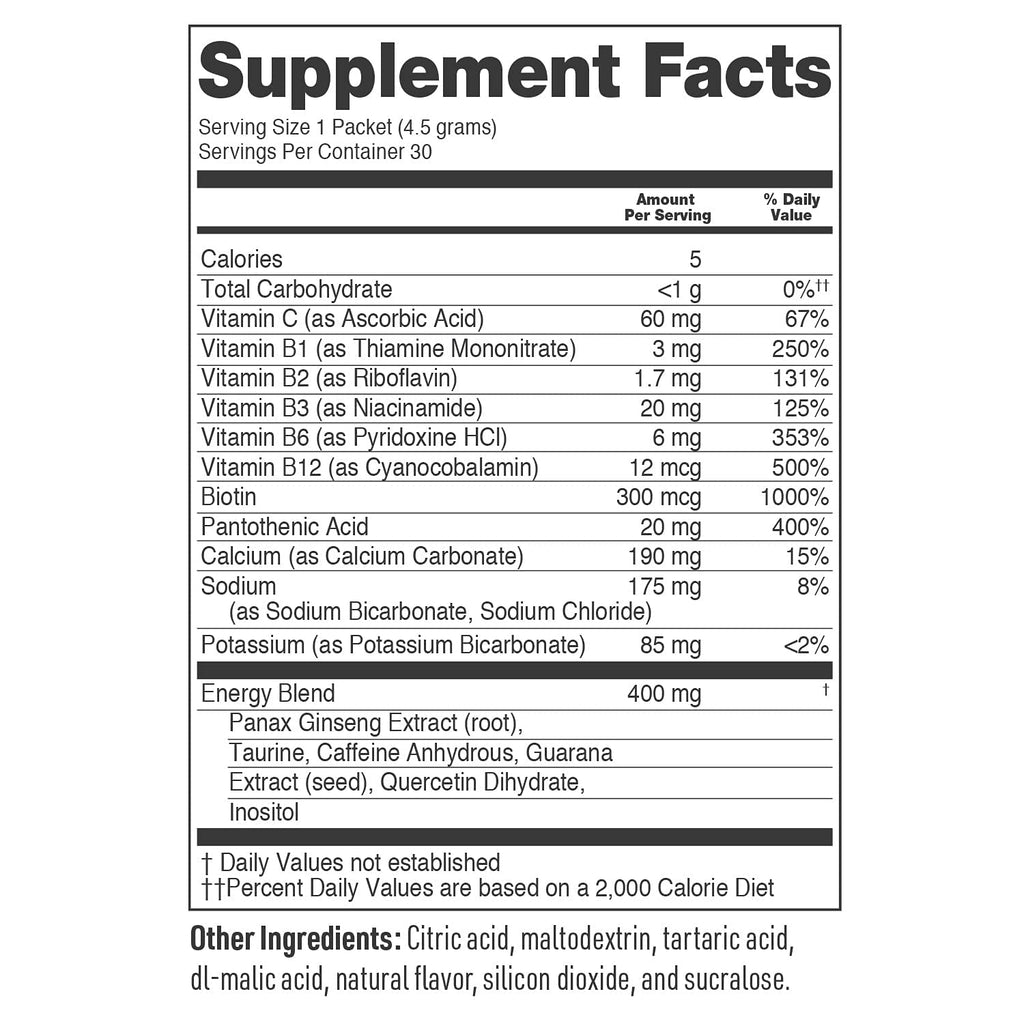 natural energy boost with lemon lime