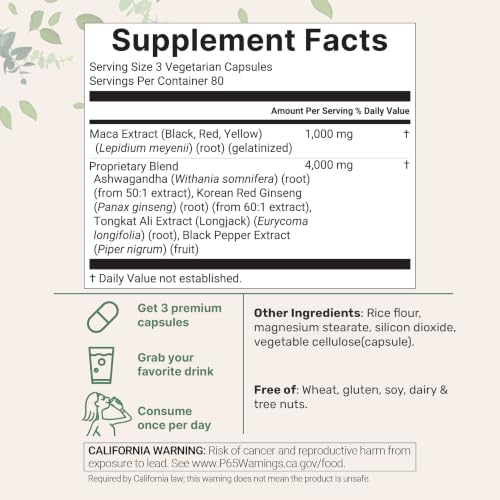 Natural energy boost with maca