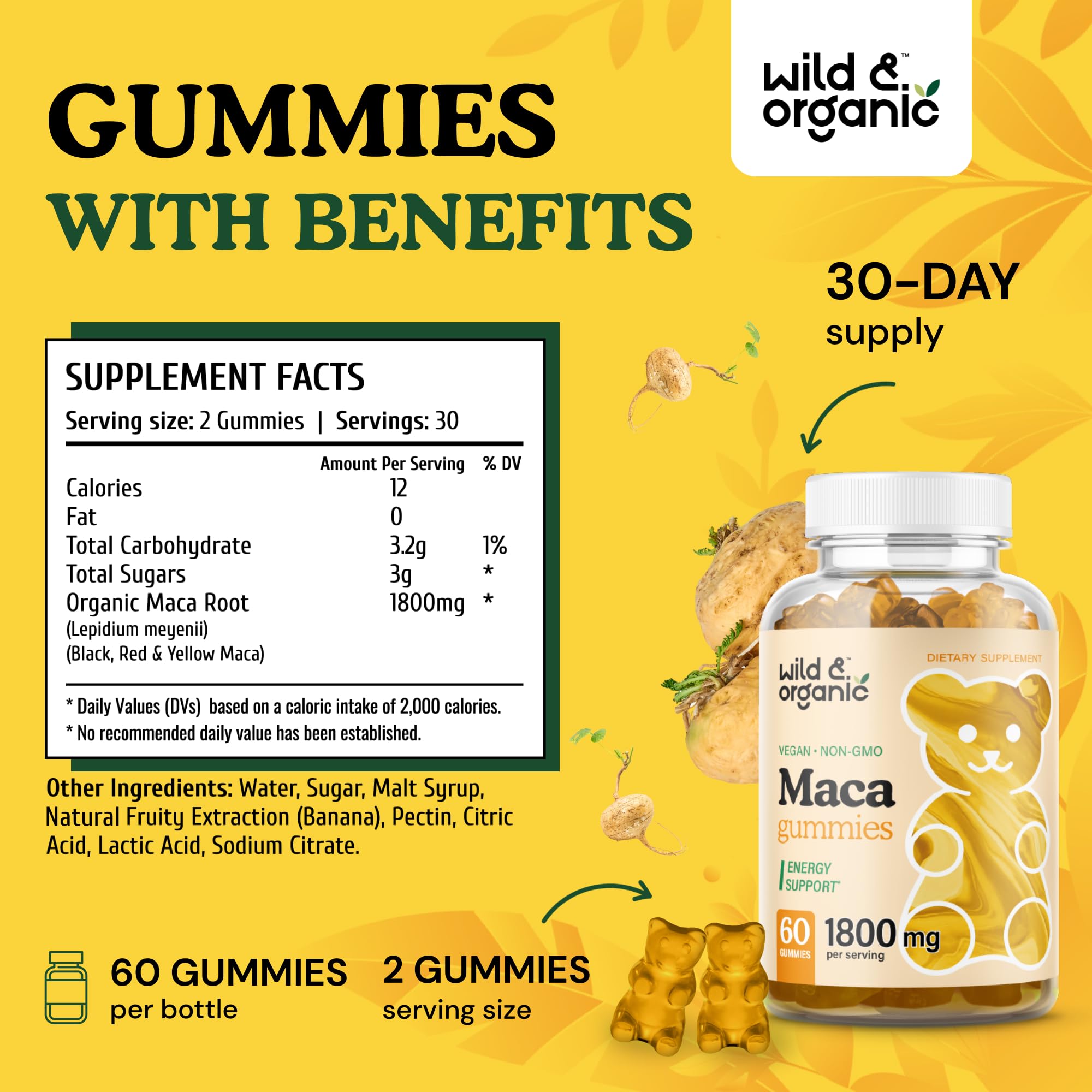 Natural energy boost with Maca