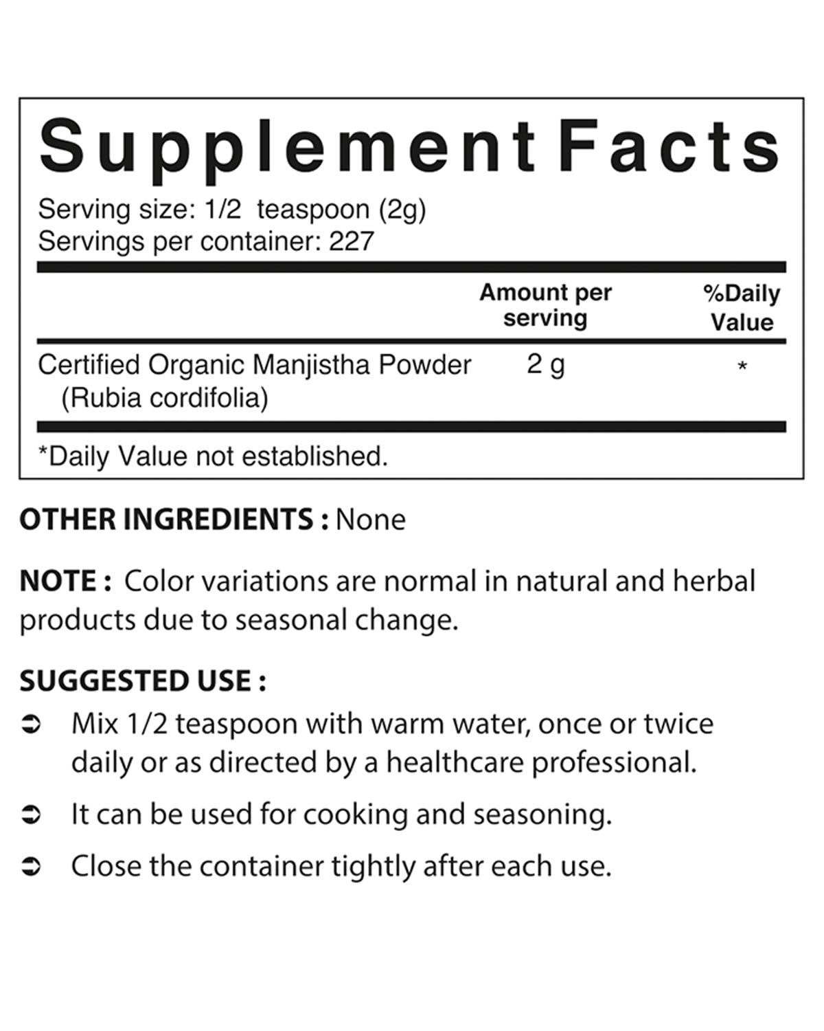 natural energy boost with manjistha