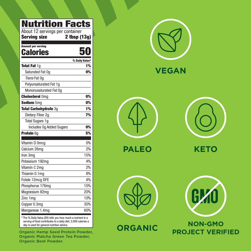 Natural energy boost with matcha